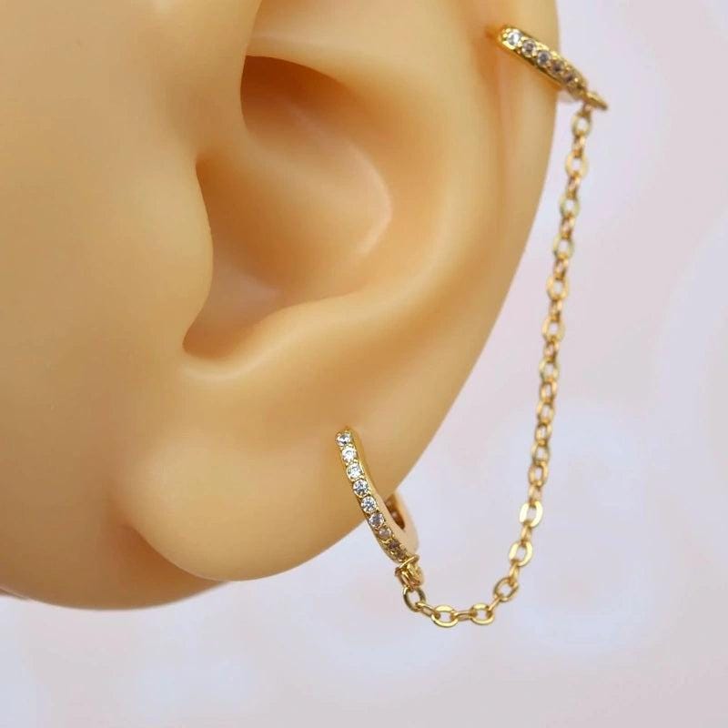 Double Lobe Piercing - Etsy