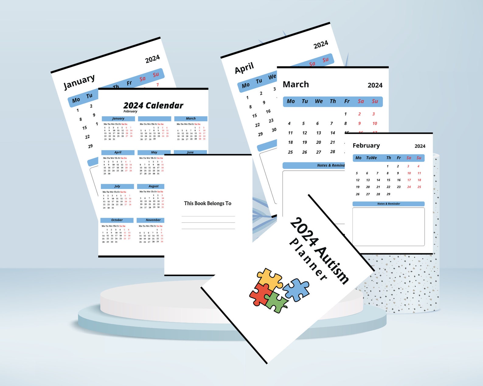 Editable Autism Planner, Autism Binder, Autism Worksheets, Autism ...