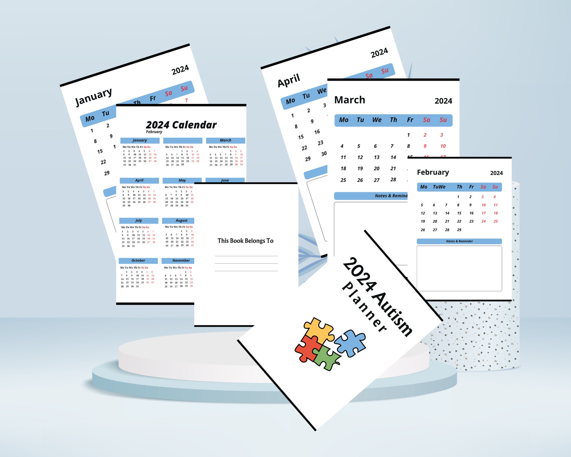 Editable Autism Planner, Autism Binder, Autism Worksheets, Autism ...