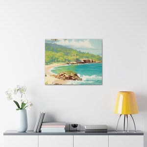 Retro Tropics Paradise 1950s Wall Art Beach Bliss Nostalgia Vintage ...
