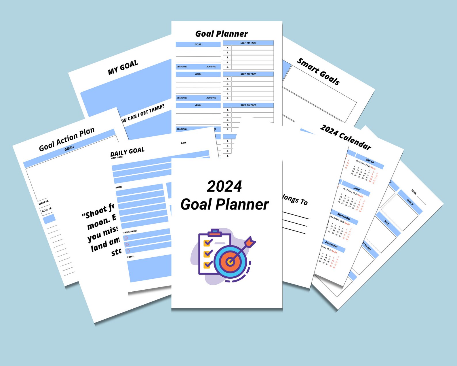 Editable Goal Planner, Smart Goal Planner, Goal Setting Plan, Goal ...
