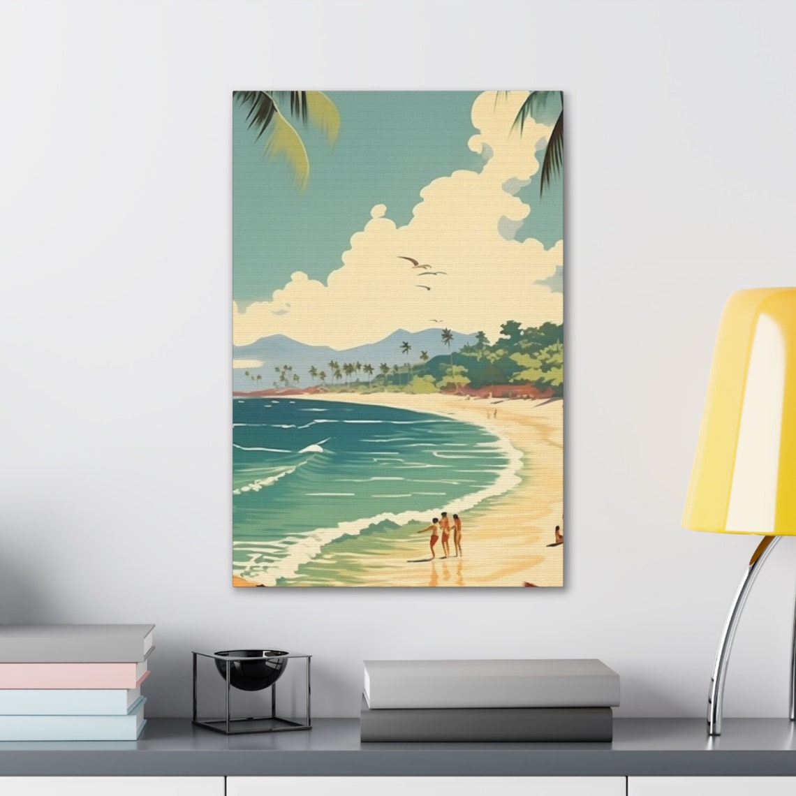 Vintage Tropics Escape Poster Island Paradise Retro Journey Wall Art ...