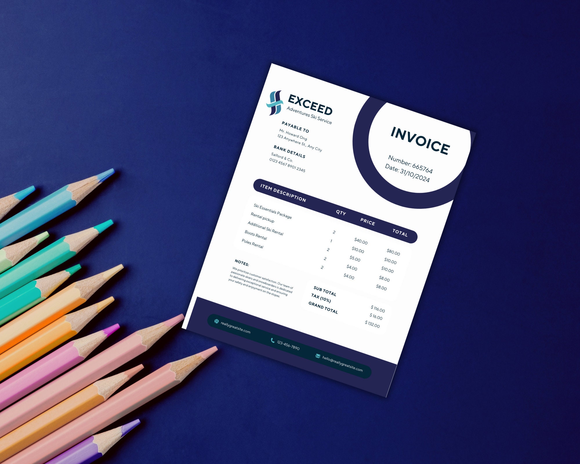 Editable Invoice Template, Minimalist Business Invoice,printable Client ...