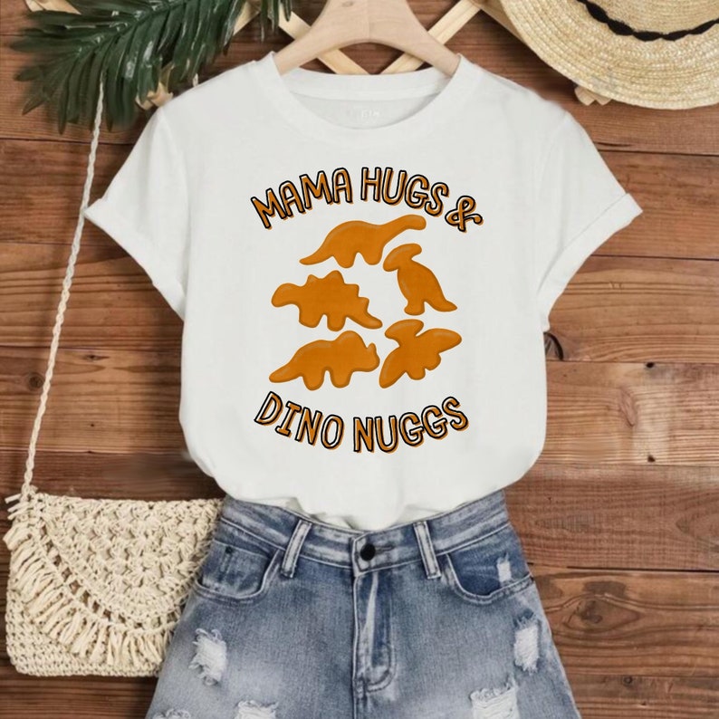 Mama Hugs and Dino Nuggs PNG SVG File for Sublimation - Etsy