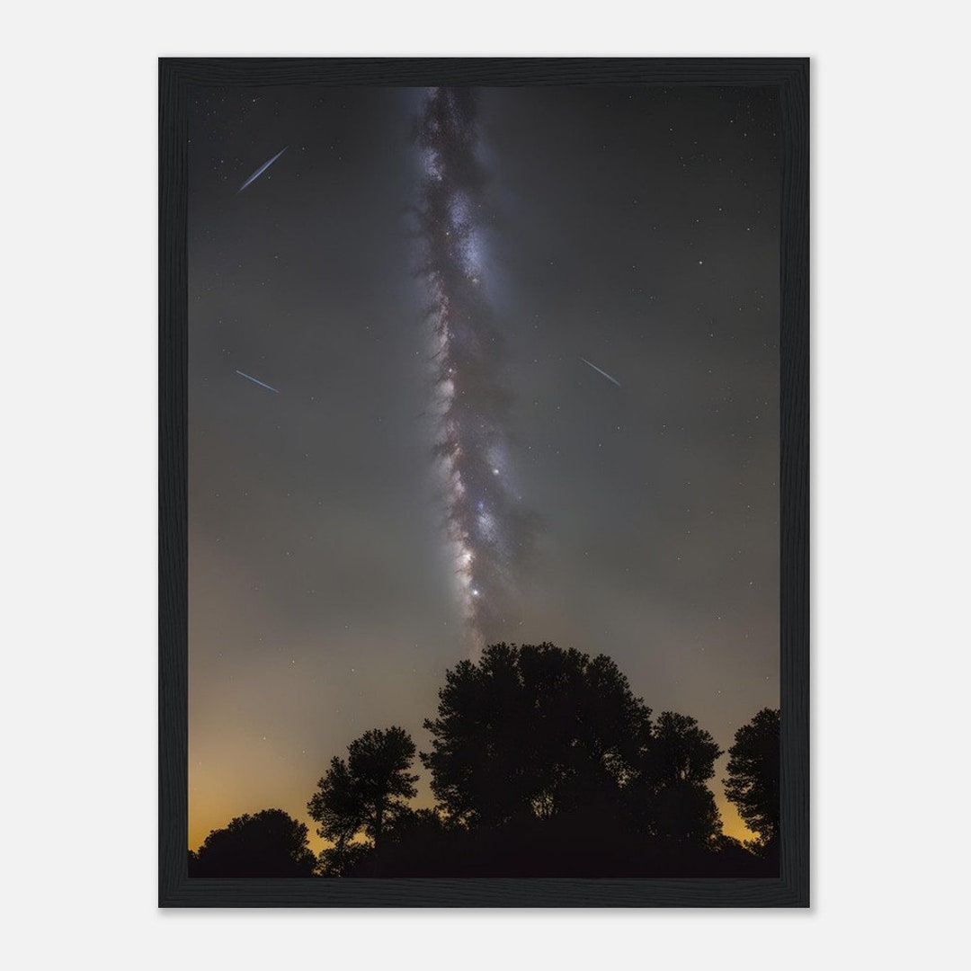 Galactic Night Sky Poster - Etsy