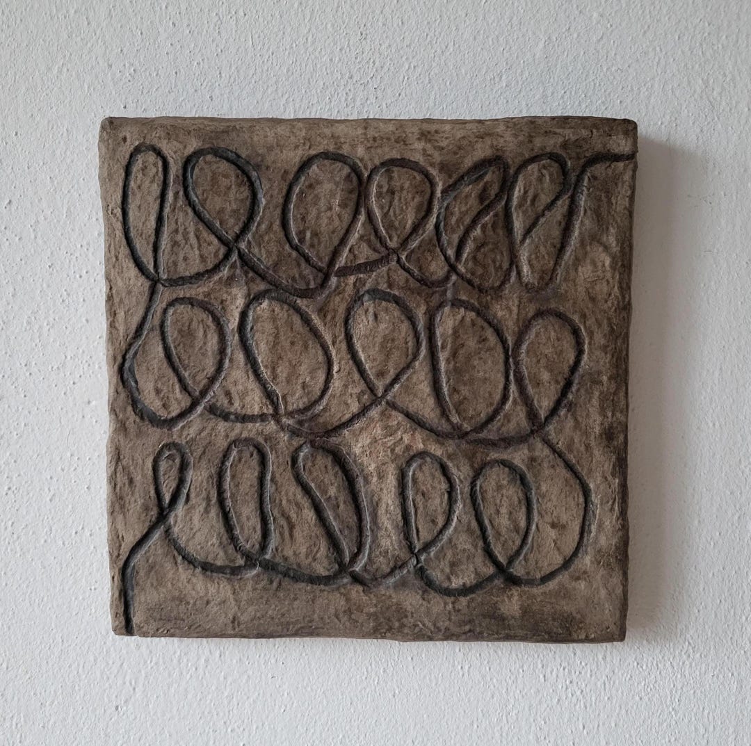 Handcrafted Unique Paper Clay Artwork Inspired by Nature, Abstract ...