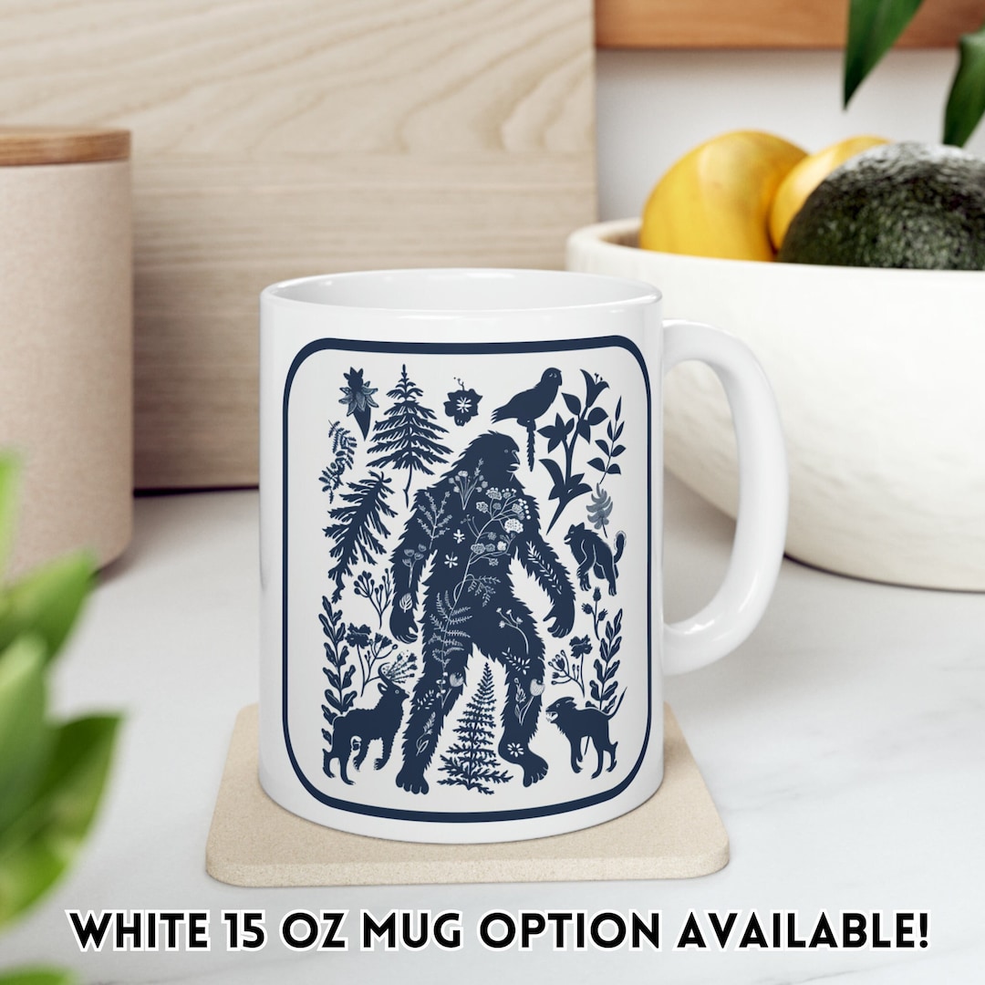 Sasquatch Coffee Mug Fantasy Mug Cryptid Coffee Mug Monster Mug ...