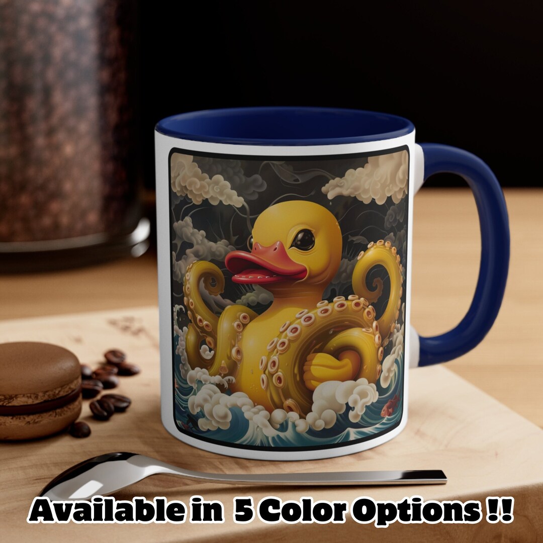 Release the Quacken Coffee Mug, Rubber Ducky Gift, Duck Mug, Duck Cup ...