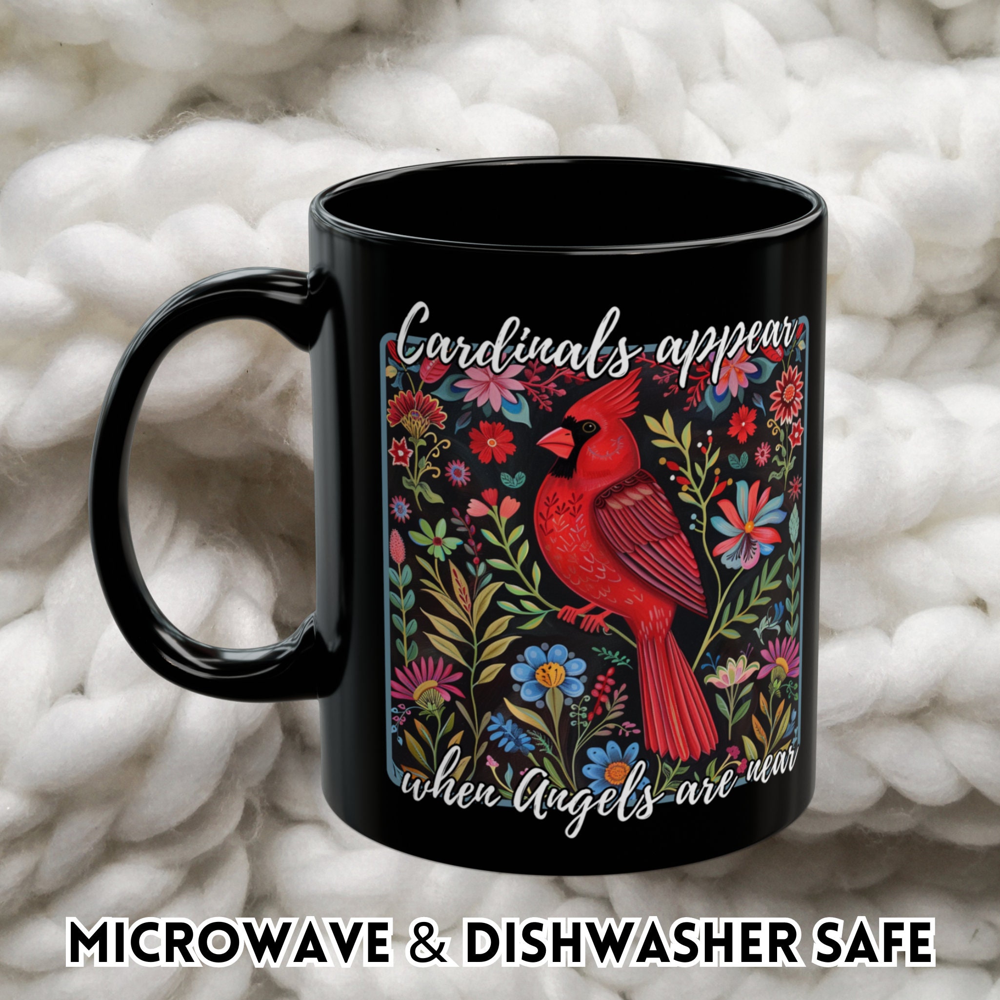 Red Cardinal Coffee Mug Cardinal Bird Coffee Cup Cardinal Memorial ...