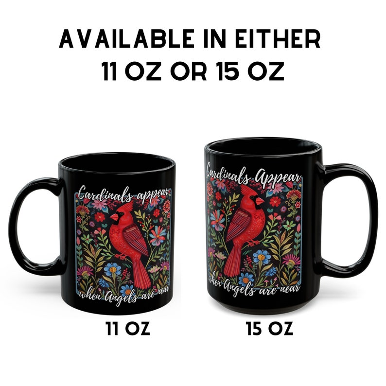 Red Cardinal Coffee Mug, Male Cardinal Bird Mug, Cardinal Memorial ...