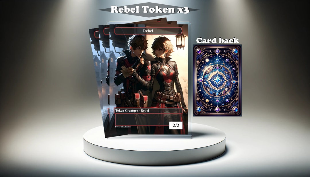 3x Rebel Token - MTG Proxy Custom Card, Full Art EDH - Etsy