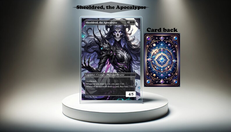 Sheoldred, the Apocalypse skeleton Version MTG Proxy Custom Card, Full ...