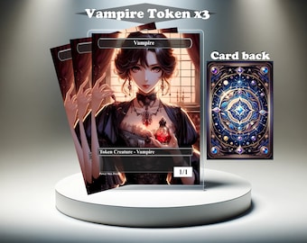 Token Vampire Full Art Mtg Proxy Custom Card Holographic - Etsy