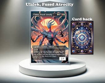 Ulalek, Fused Atrocity MTG Proxy Commander Deck, Custom Watercolor Eldritch Horror Art Proxies ...