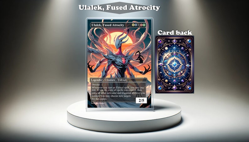 Ulalek, Fused Atrocity MTG Proxy Custom Card, Full Art EDH - Etsy