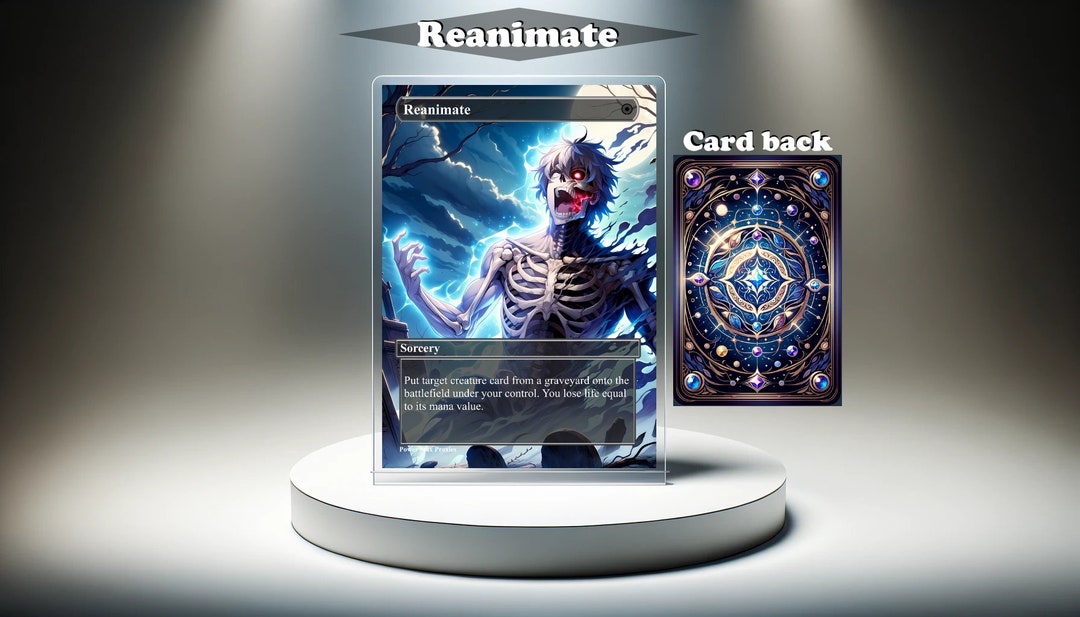 Reanimate - MTG Proxy Custom Card, Full Art EDH - Etsy