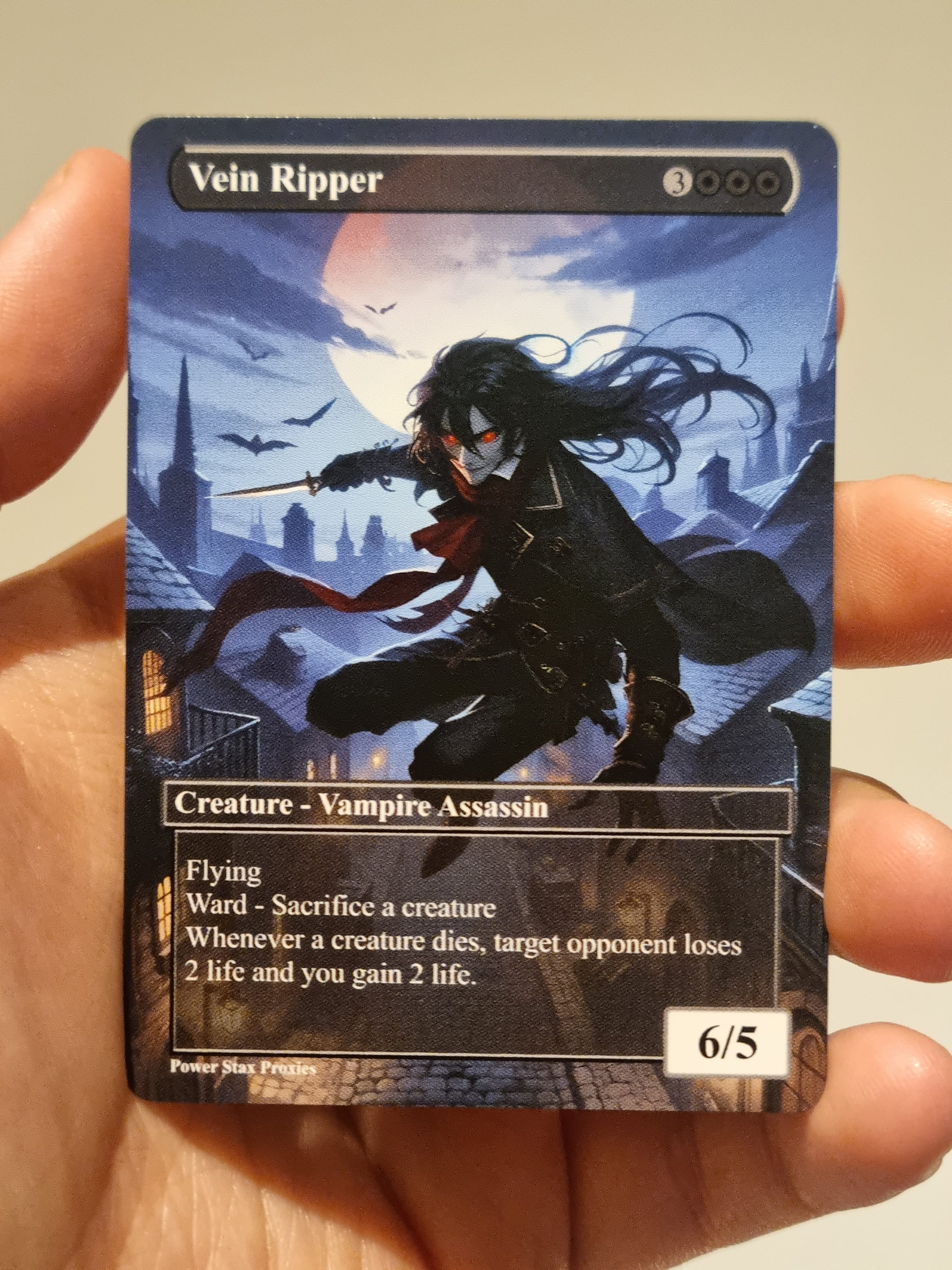 Vein Ripper MTG Proxy Custom Card, Full Art EDH - Etsy