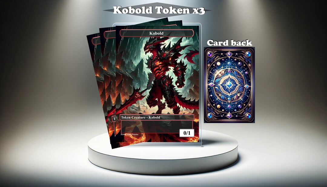3x Kobold Token - MTG Proxy Custom Card, Full Art EDH - Etsy