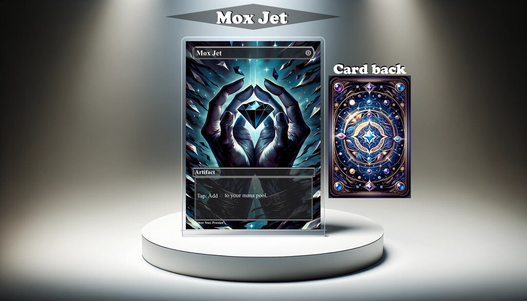 Mox Jet - MTG Proxy Custom Card, Full Art EDH - Etsy