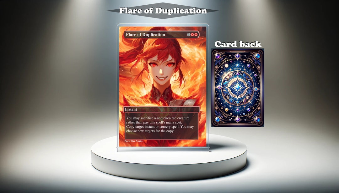 Flare of Duplication - MTG Proxy Custom Card, Full Art EDH - Etsy