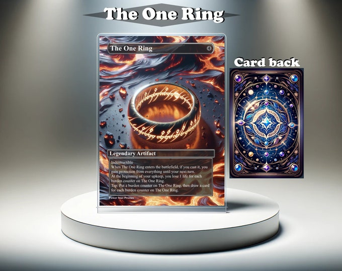 The One Ring - MTG Proxy Custom Card, Full Art EDH - Etsy