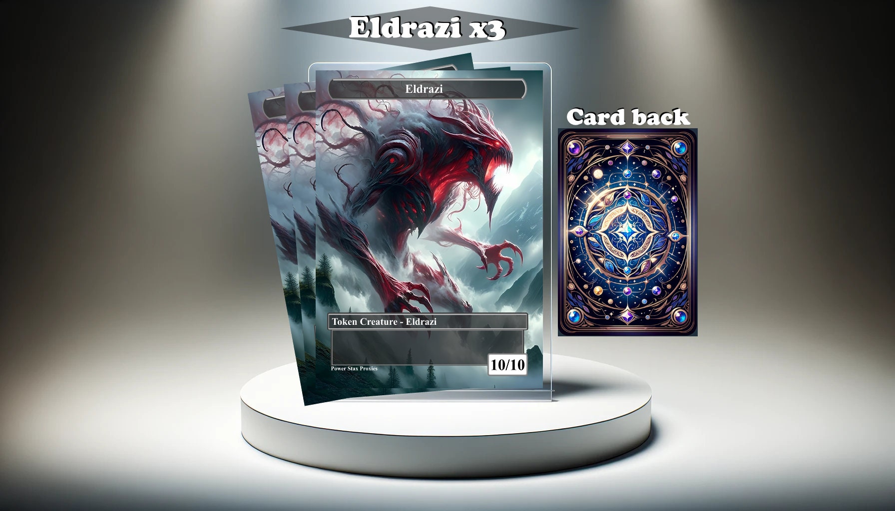 3x Eldrazi Token MTG Proxy Custom Card, Full Art EDH - Etsy