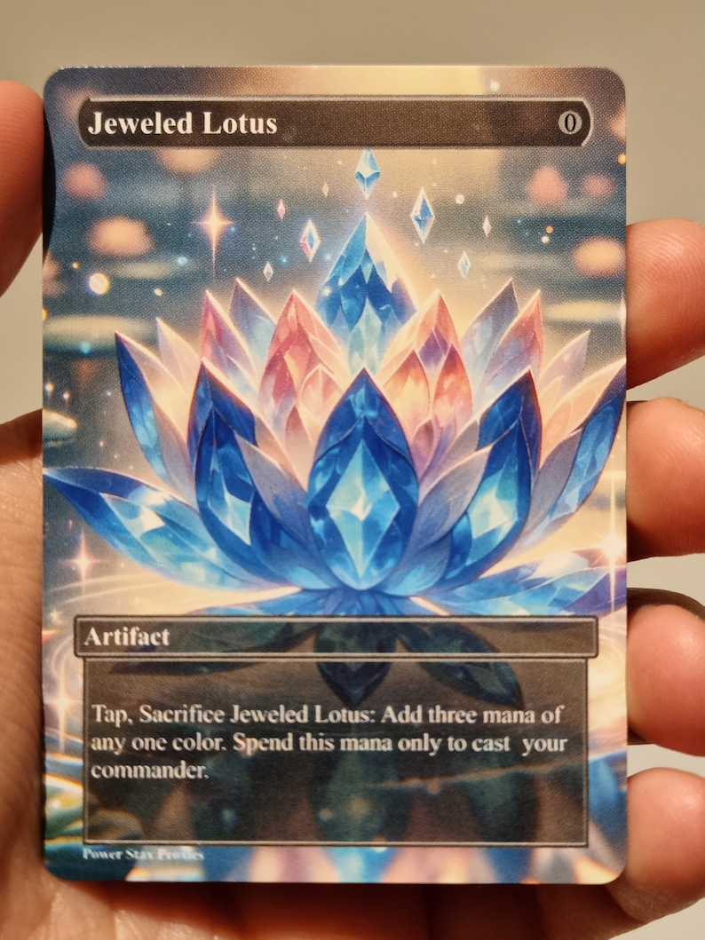 Jeweled Lotus MTG Proxy Custom Card, Full Art EDH - Etsy