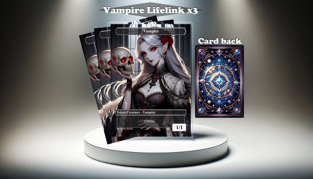 3x Vampire Lifelink Token - MTG Proxy Custom Card, Full Art EDH - Etsy