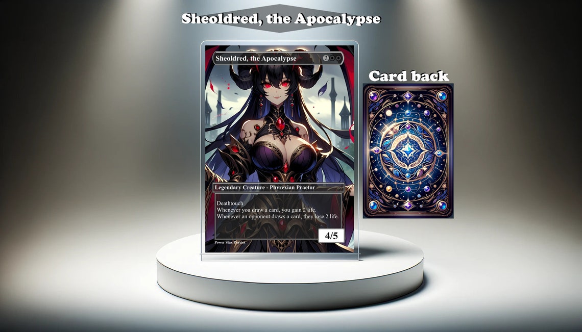 Sheoldred, the Apocalypse anime Version MTG Proxy Custom Card, Full Art ...