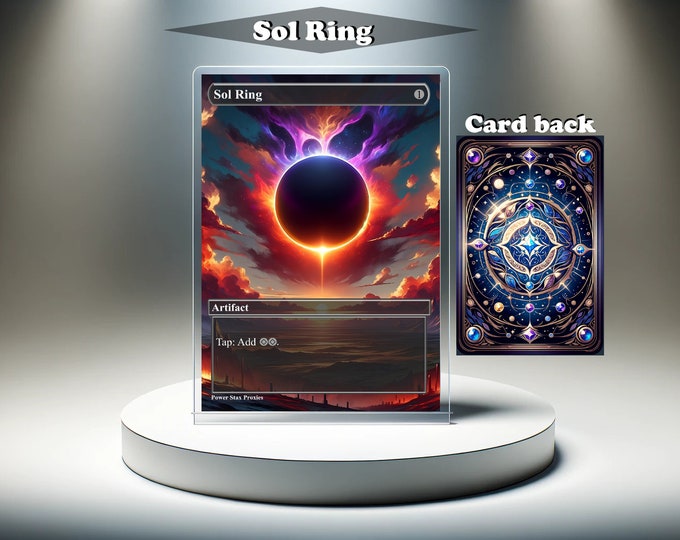 Sol Ring - MTG Proxy Custom Card, Full Art EDH - Etsy