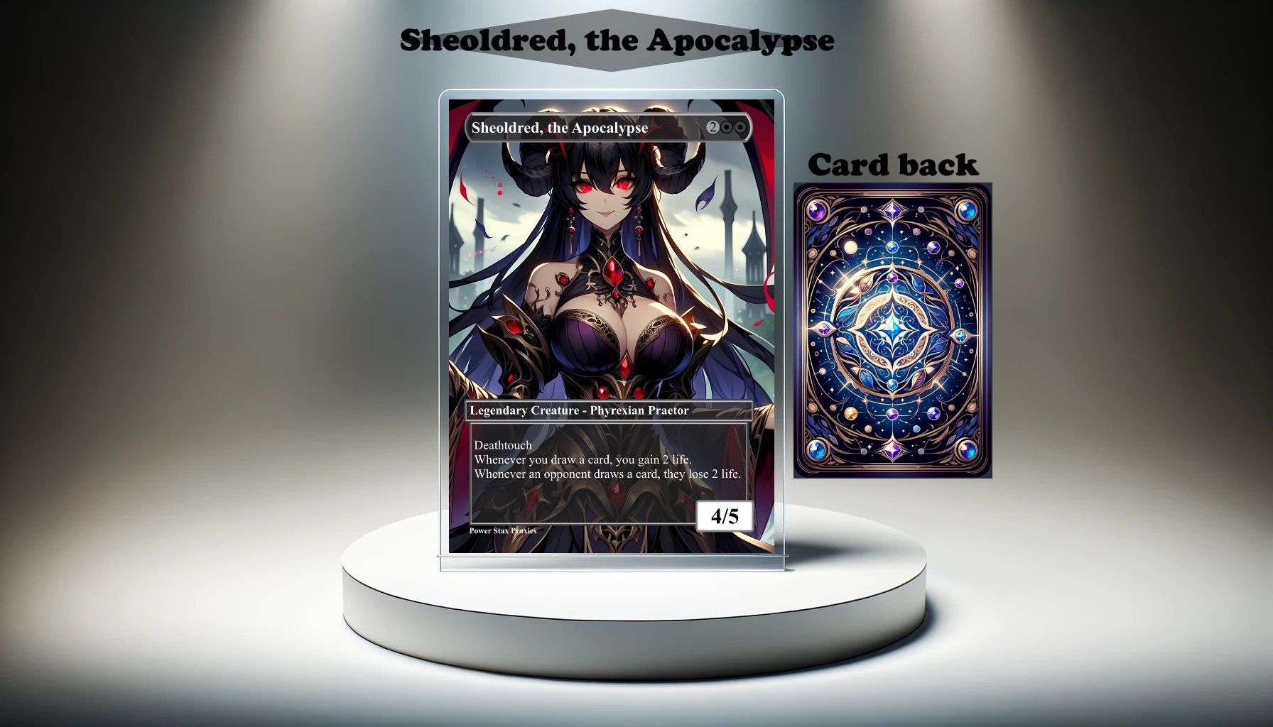 Sheoldred, the Apocalypse anime Version MTG Proxy Custom Card, Full Art ...