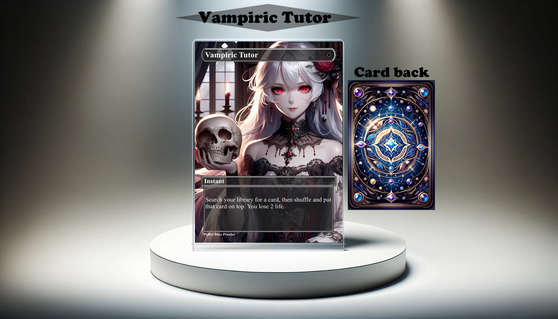 Vampiric Tutor MTG Proxy Custom Card, Full Art EDH - Etsy