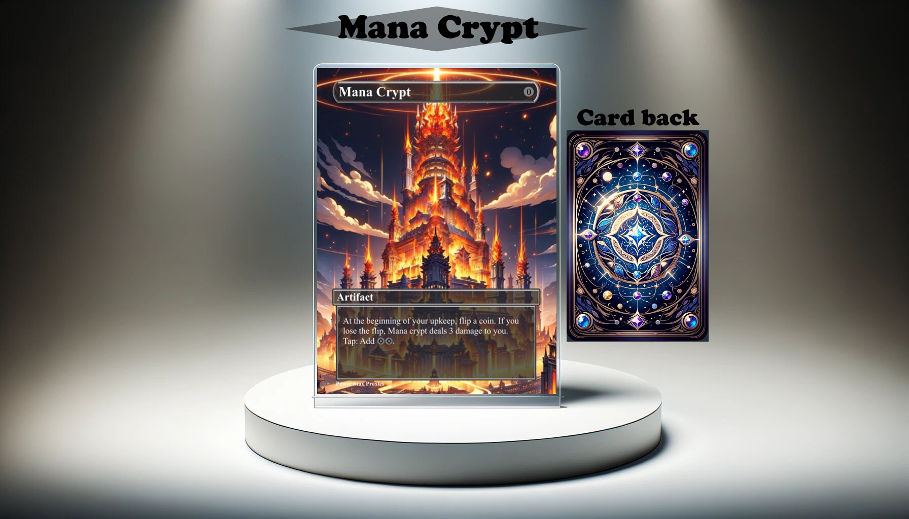 Mana Crypt MTG Proxy Custom Card, Full Art EDH - Etsy