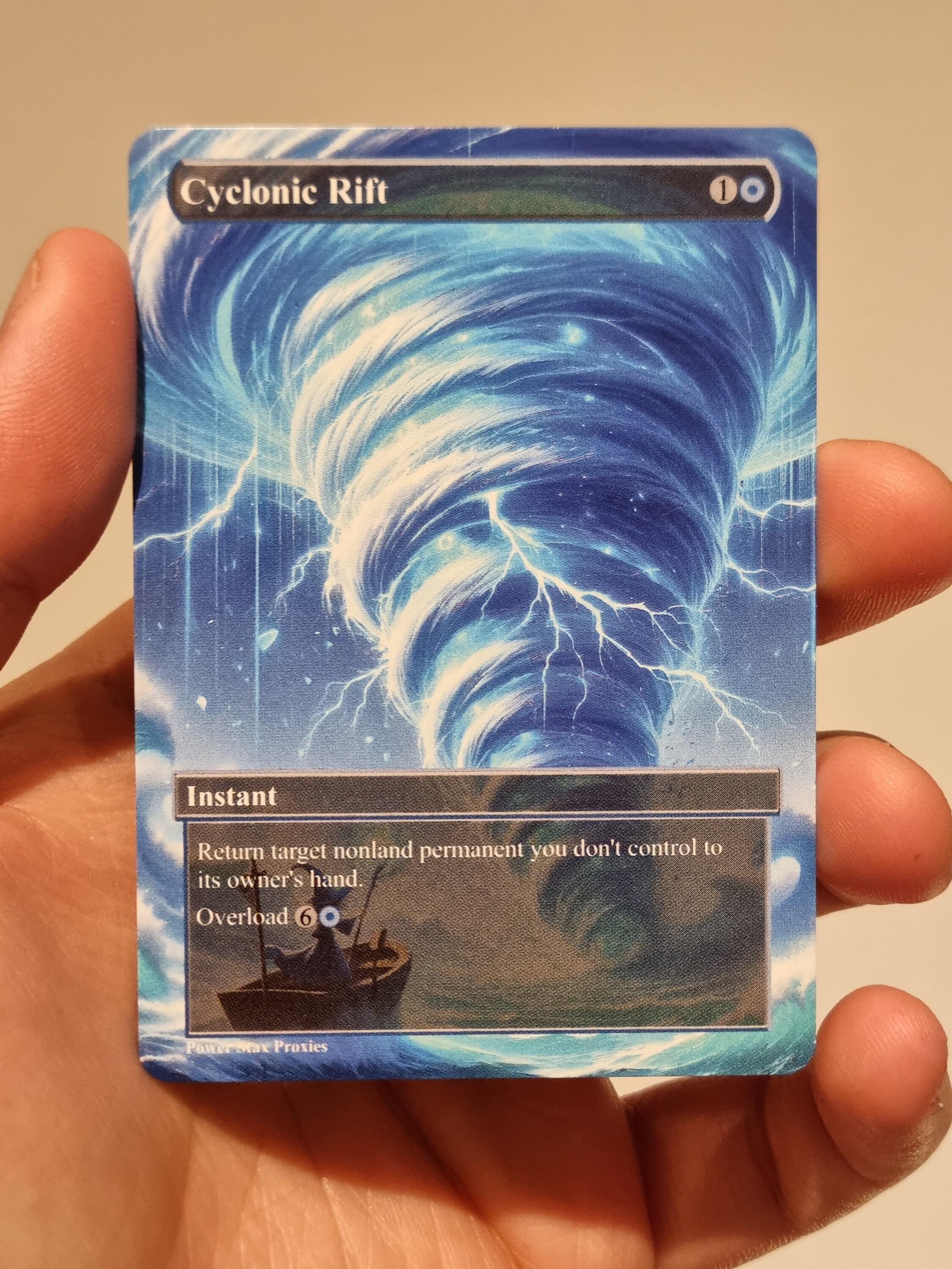 Cyclonic Rift MTG Proxy Custom Card, Full Art EDH - Etsy