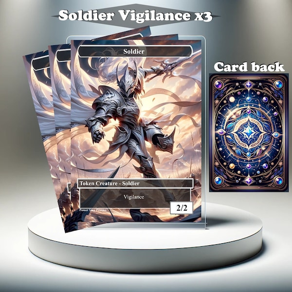 Mtg Vigilance Token - Etsy