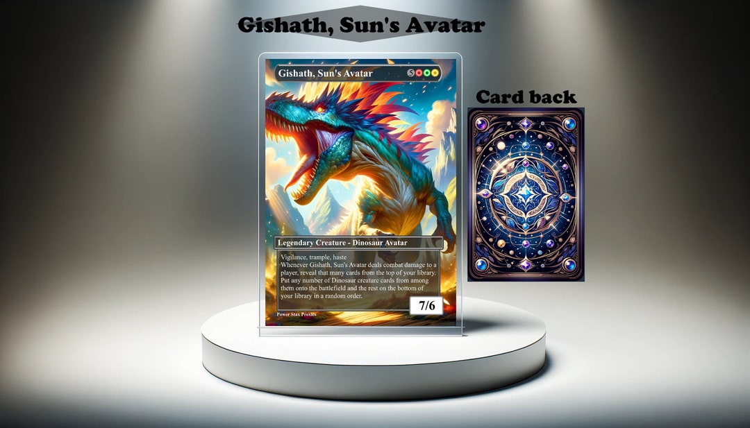 Gishath, Sun's Avatar MTG Proxy Custom Card, Full Art EDH - Etsy