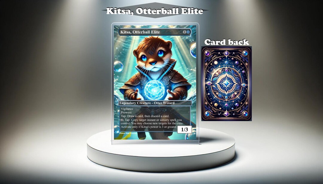 Kitsa, Otterball Elite - MTG Proxy Custom Card, Full Art EDH - Etsy