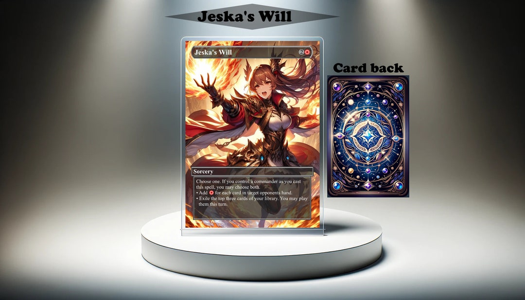 Jeska's Will MTG Proxy Custom Card, Full Art EDH - Etsy