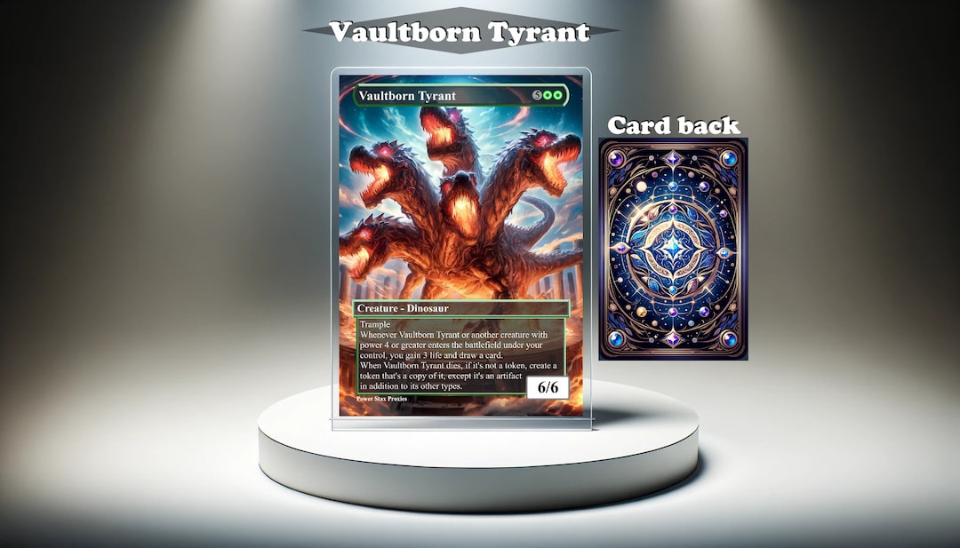Vaultborn Tyrant - MTG Proxy Custom Card, Full Art EDH - Etsy