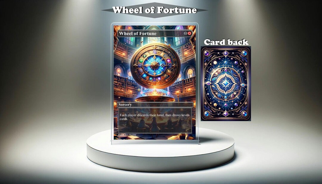 Wheel of Fortune - MTG Proxy Custom Card, Full Art EDH - Etsy