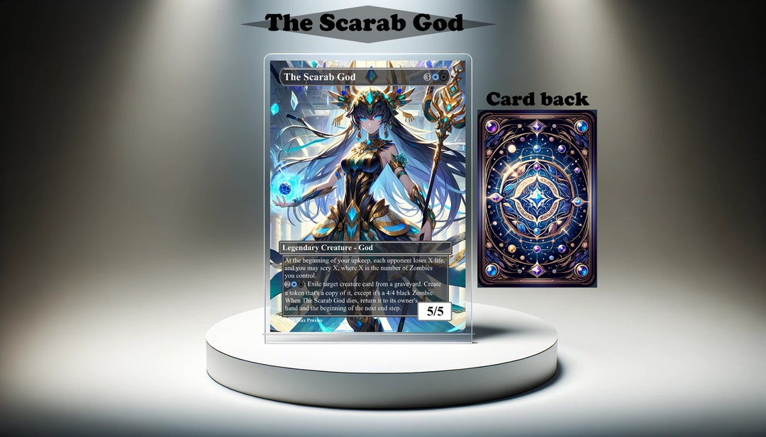 The Scarab God MTG Proxy Custom Card, Full Art EDH - Etsy