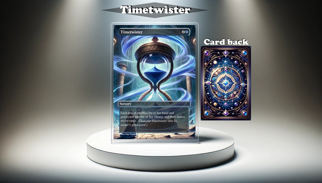 Timetwister (V.2) - MTG Proxy Custom Card, Full Art EDH - Etsy
