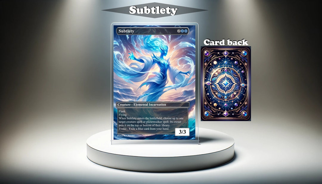 Subtlety - MTG Proxy Custom Card, Full Art EDH - Etsy