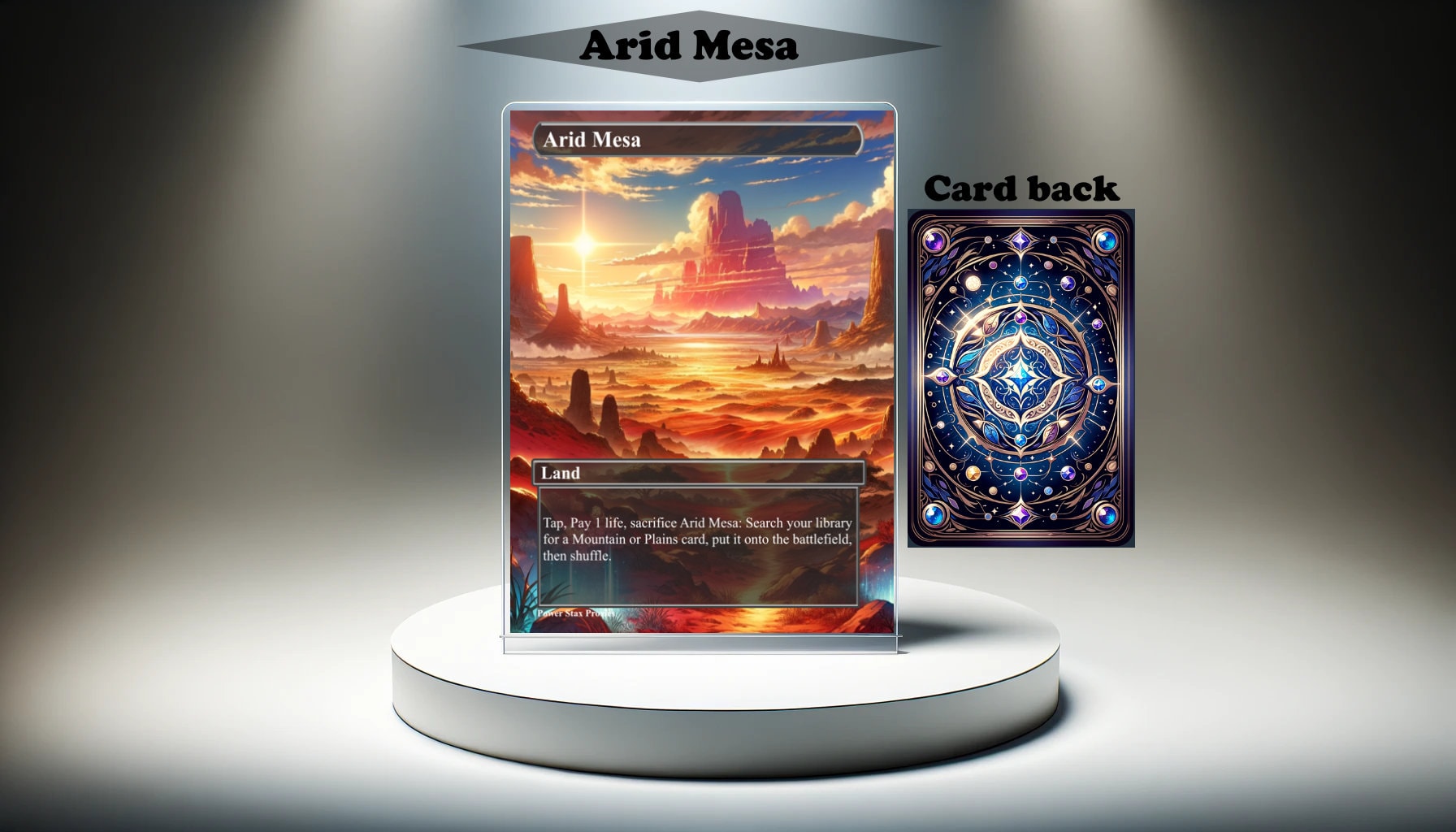 Arid Mesa MTG Proxy Custom Card, Full Art EDH - Etsy