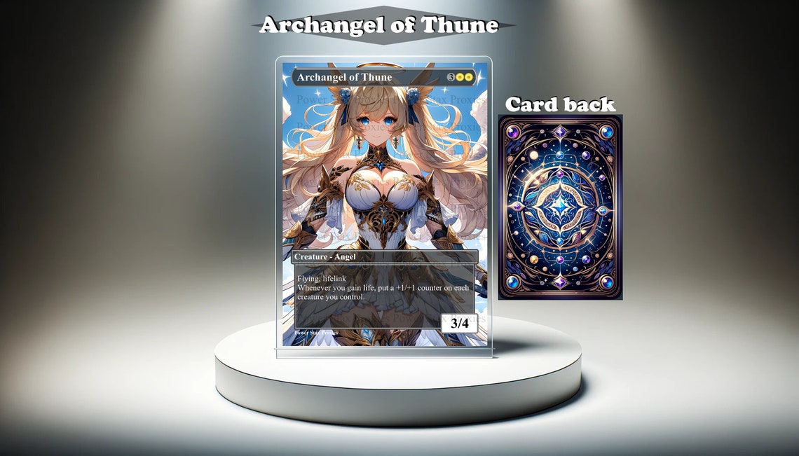 Archangel of Thune MTG Proxy Custom Card, Full Art EDH - Etsy