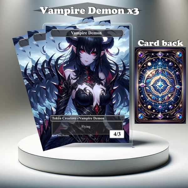 Demon Vampire Token - Etsy