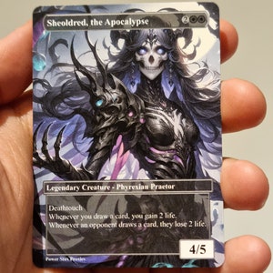 Sheoldred, the Apocalypse (skeleton Version) - MTG Proxy Custom Card ...