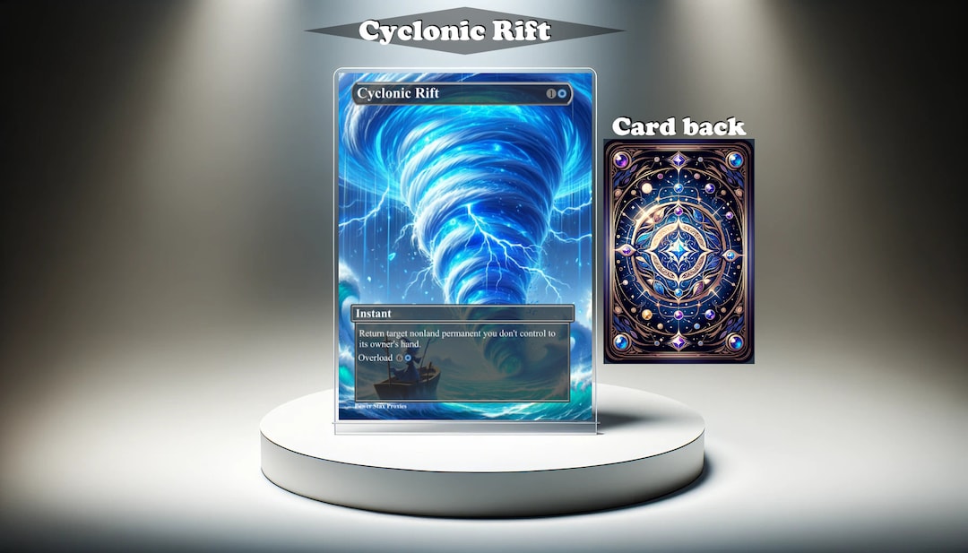 Cyclonic Rift - MTG Proxy Custom Card, Full Art EDH - Etsy