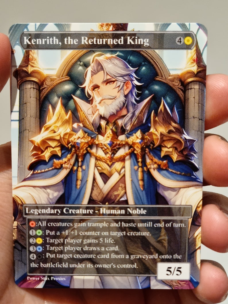 Kenrith, the Returned King MTG Proxy Custom Card, Full Art EDH - Etsy