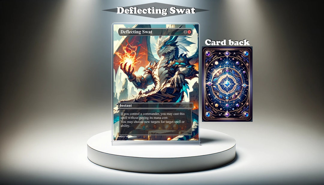 Deflecting Swat - MTG Proxy Custom Card, Full Art EDH - Etsy UK